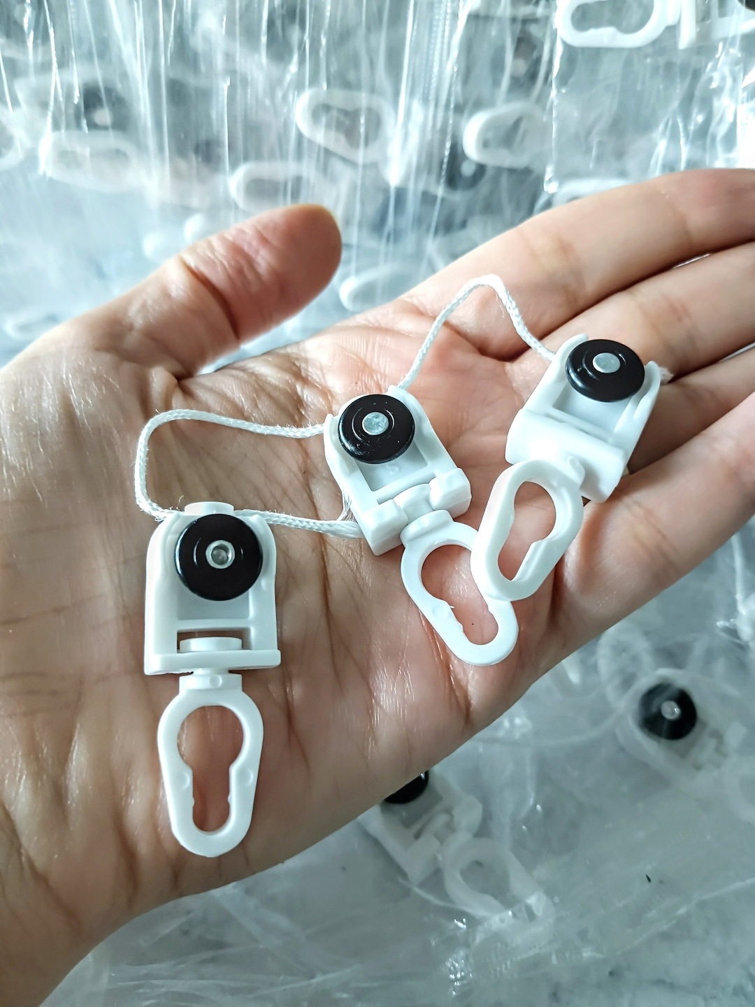 Heavy Duty Drapery Carriers for Ripple Fold Style Curtains, Ripple Fold ...