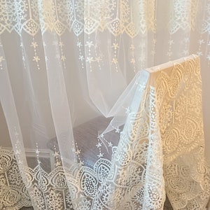 Customized Embroideried Sheer European Style Sheer for Wedding Room ...