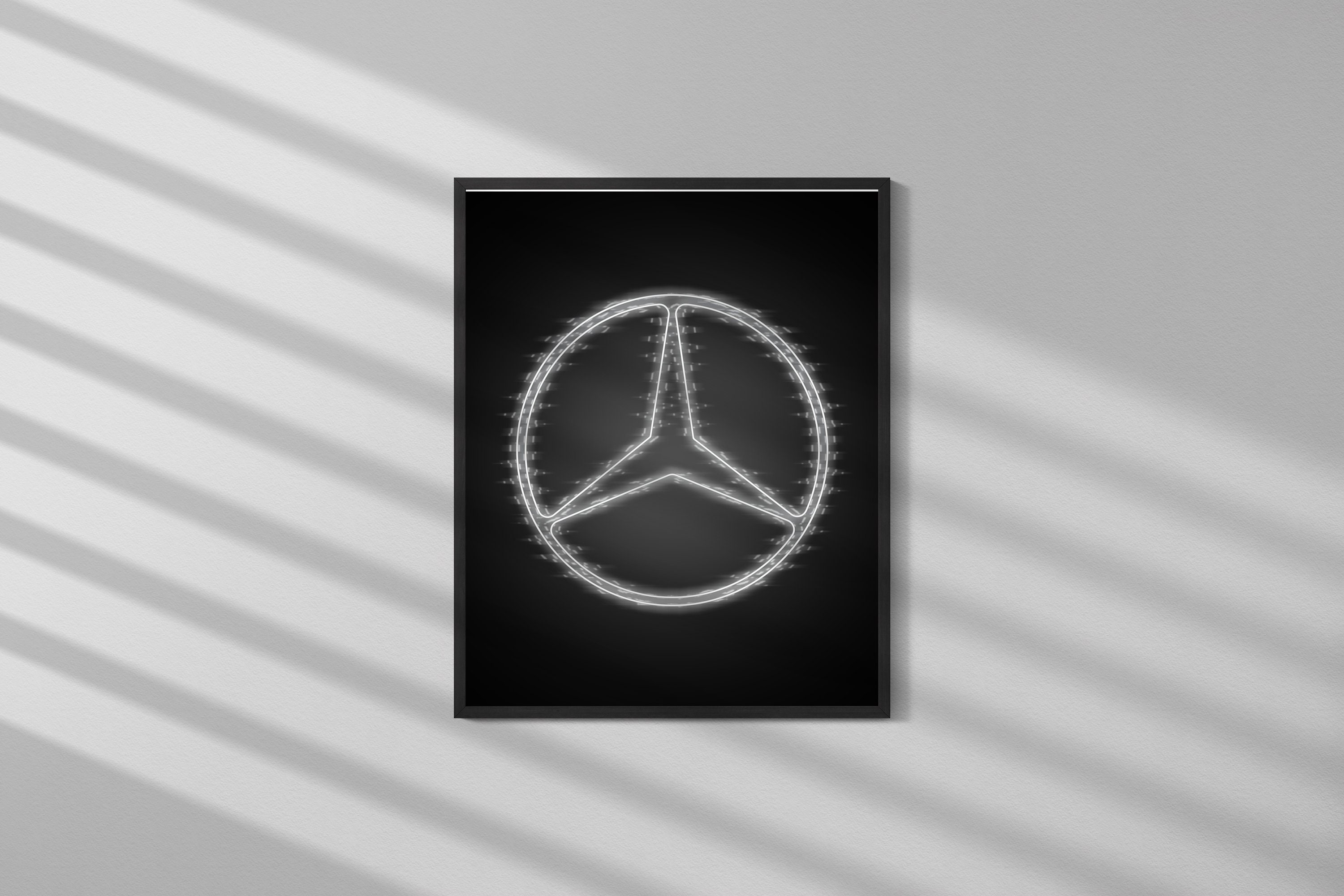 Formula 1 Mercedes Digital Download, Neon Light, Glitch Effect, Formula ...