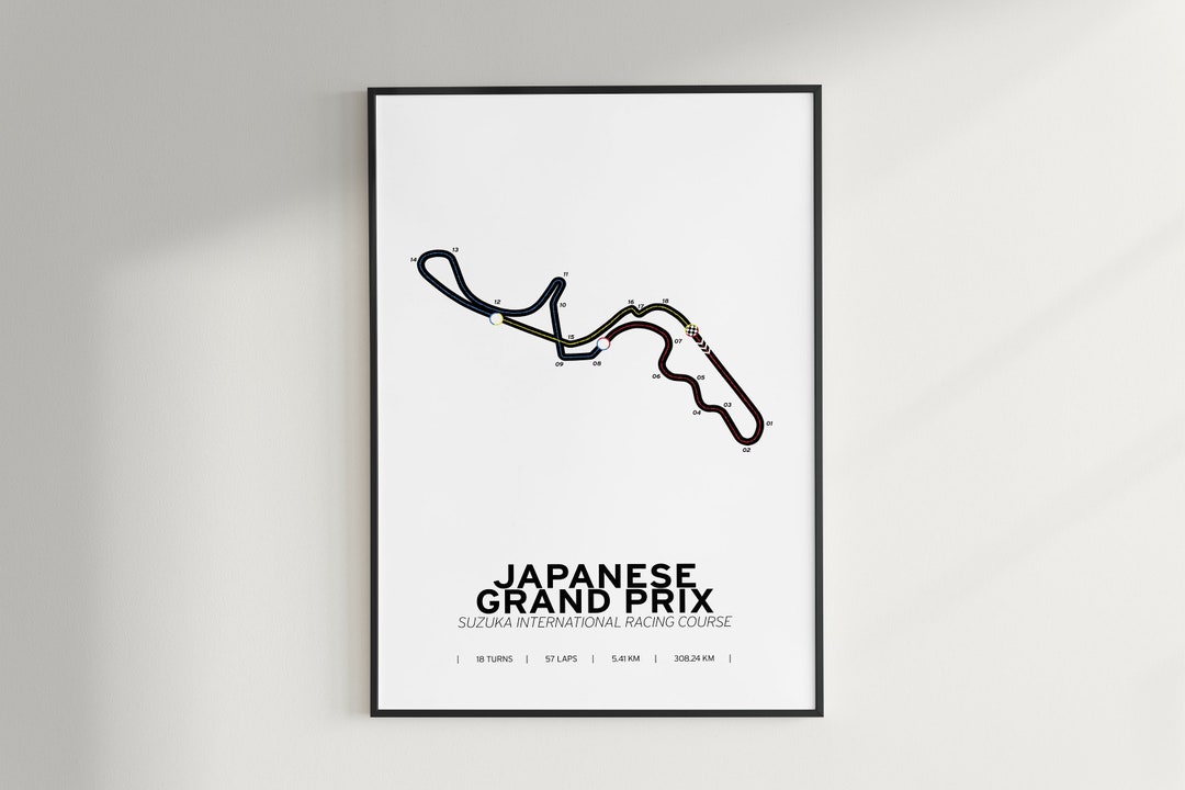 17 - F1 - Suzuka Circuit Poster, Japanese Grand Prix, Formula 1 Poster ...