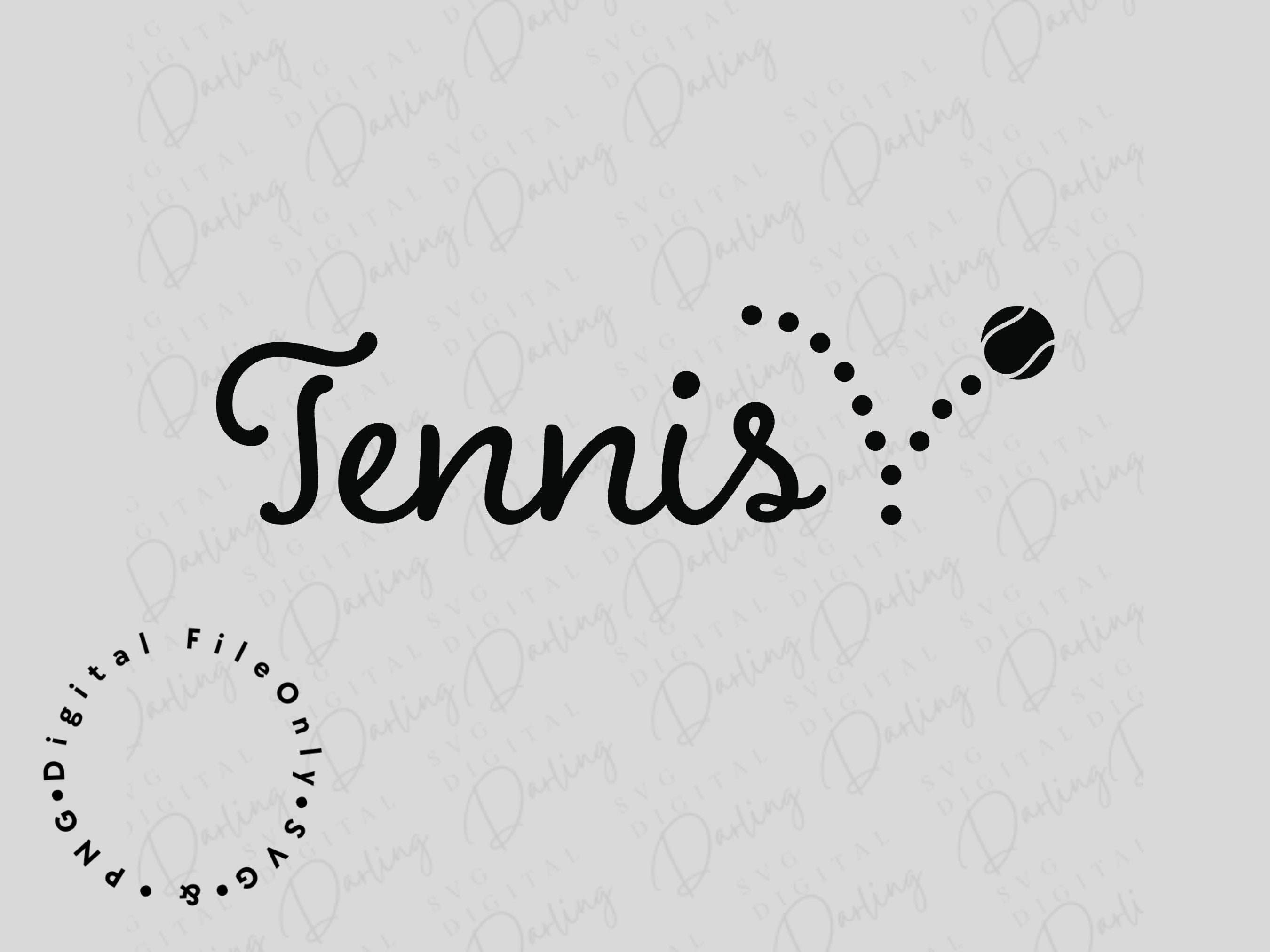 Tennis SVG PNG, Tennis Svg File, Tennis Svg Cuttables, Digital Download ...