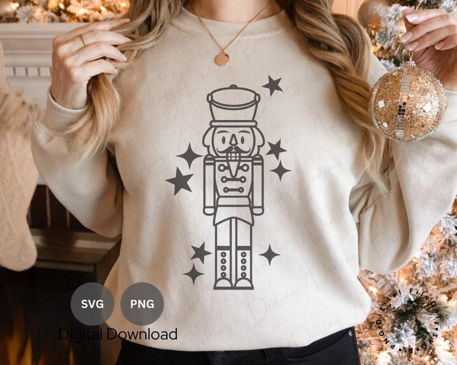 Nutcracker SVG Cut File: Retro Christmas Holiday Design (PNG) - Etsy