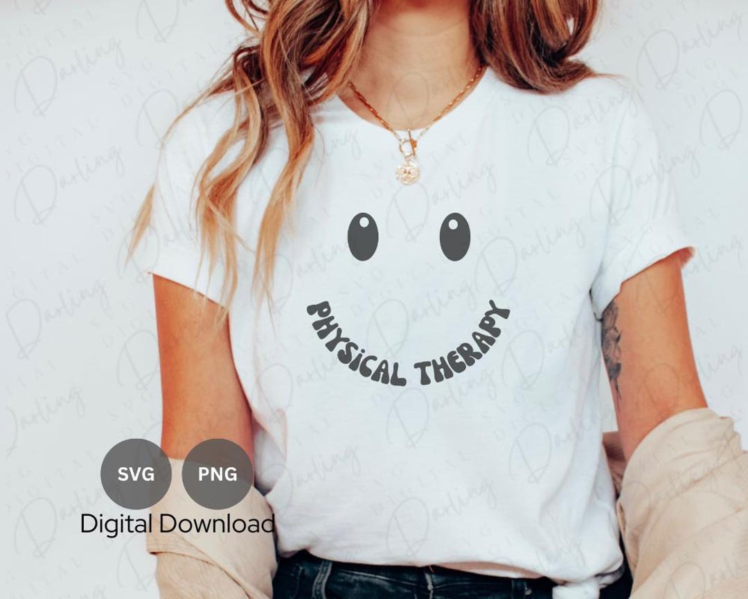 Physical Therapy Smiley SVG, Physical Therapist Svg, Physical Therapy ...
