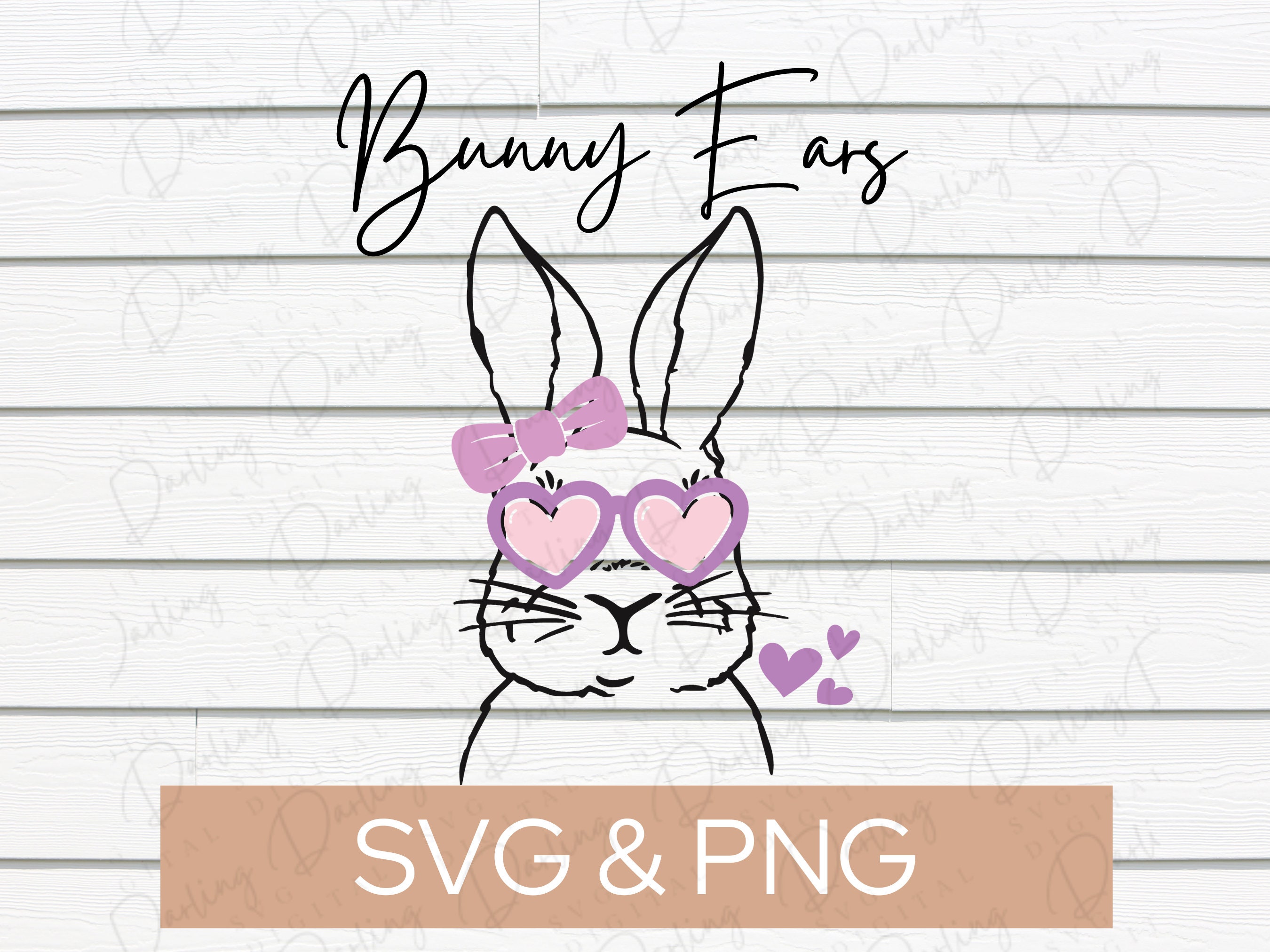 Bunny Ears SVG, Easter Bunny SVG, Happy Easter, Bunny Cut File, Svg and ...