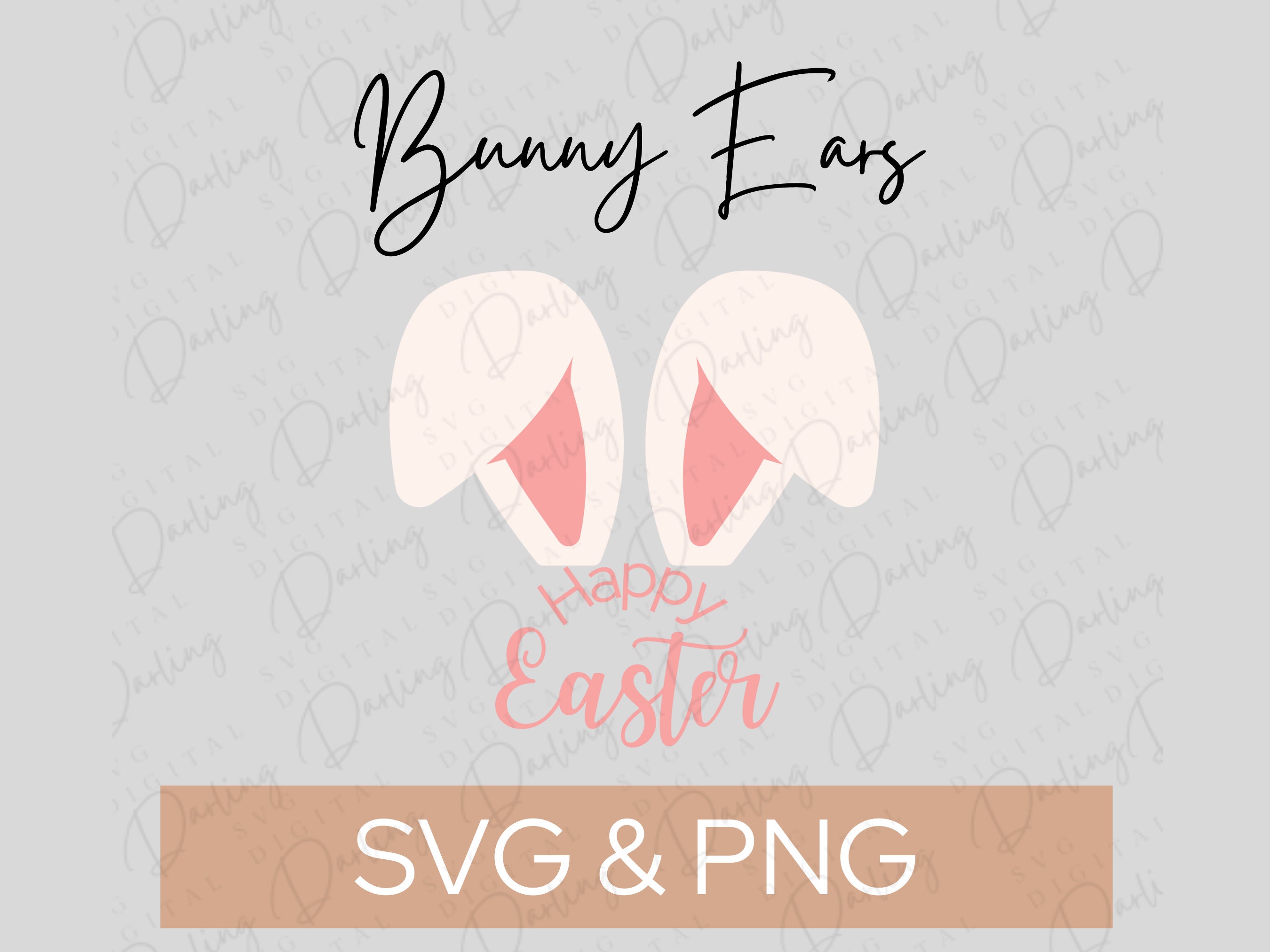 Bunny Ears SVG, Easter Bunny SVG, Happy Easter, Bunny Ears Cut File ...