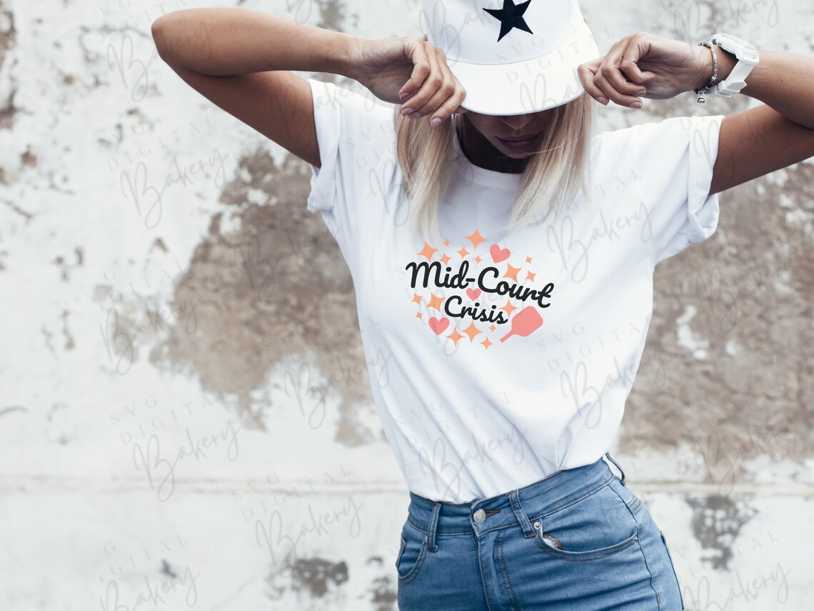 Mid-court Crisis SVG, Pickleball Svg, Pickleball Cricut Svg, Digital ...