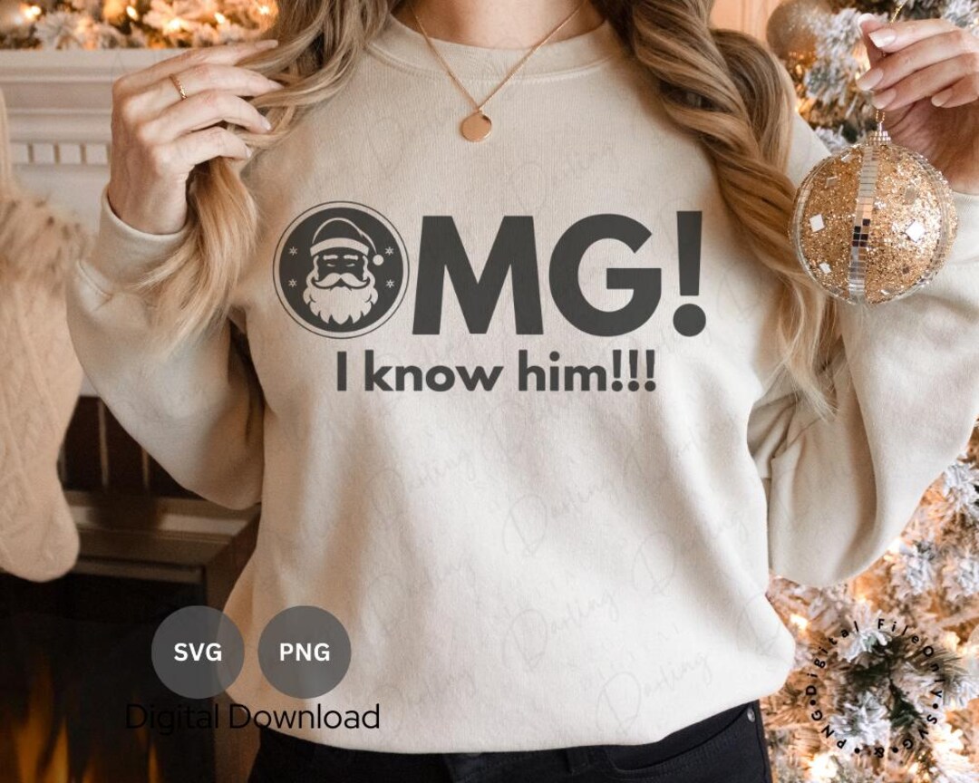 OMG I Know Him SVG, Buddy Elf Svg, Elf Svg, Christmas Svg, PNG, Cut ...