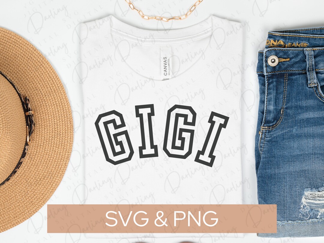 Gigi Varsity Letters SVG, Gigi Svg, Gigi Sweatshirt Svg, Cricut Cut ...