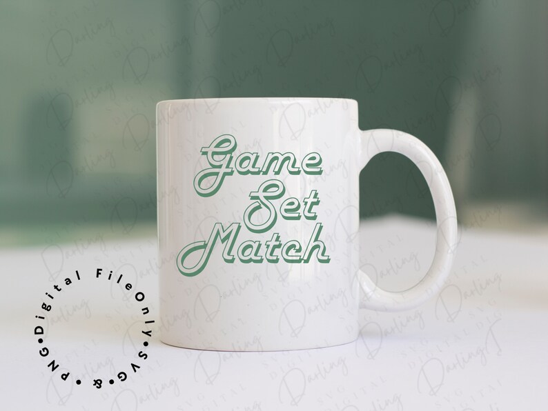 Game Set Match SVG, Tennis Svg, Tennis Mom, Tennis Digital Download ...