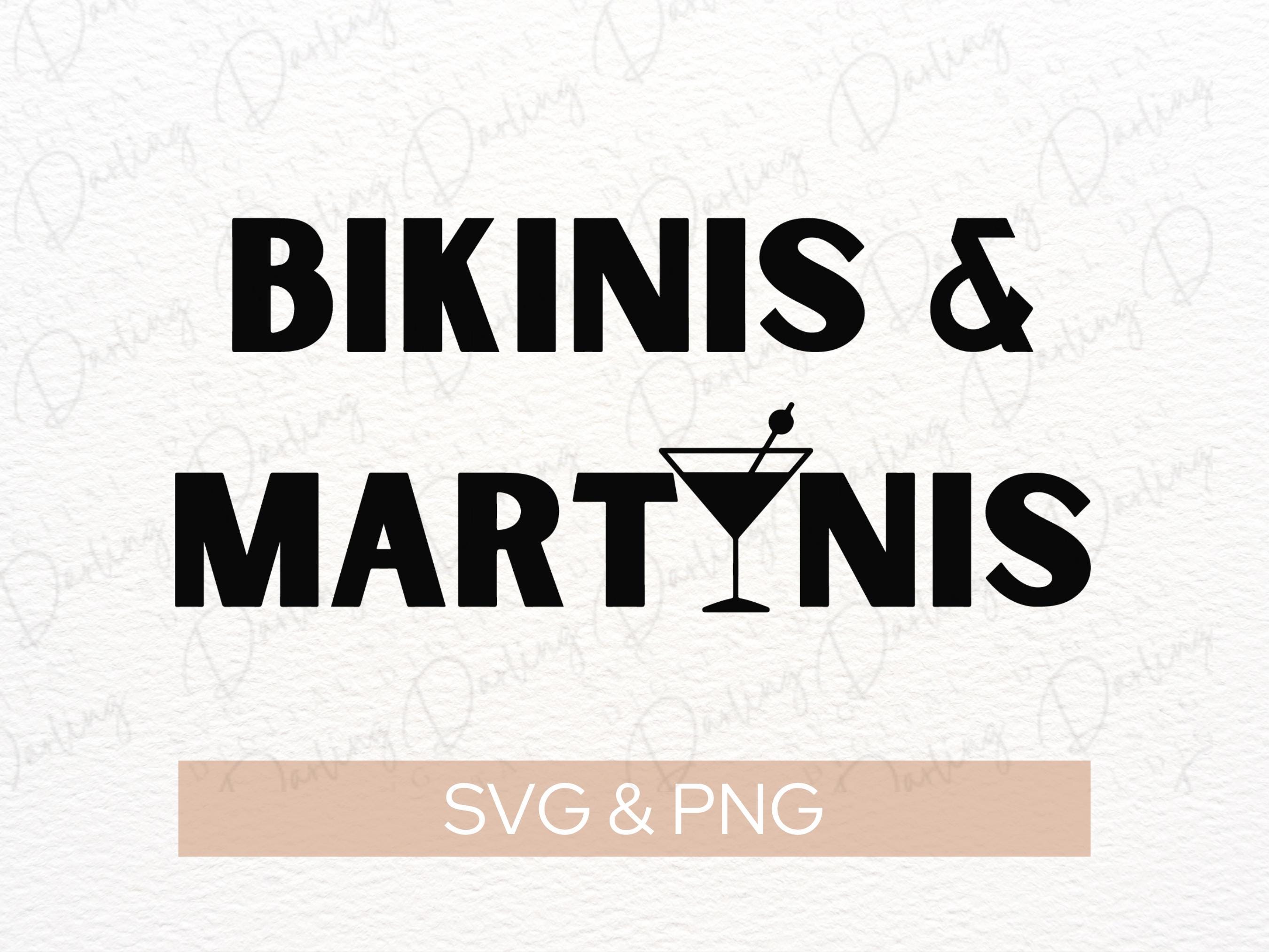 Bikinis and Martinis SVG, Summer Graphics (SVG, PNG) - Etsy