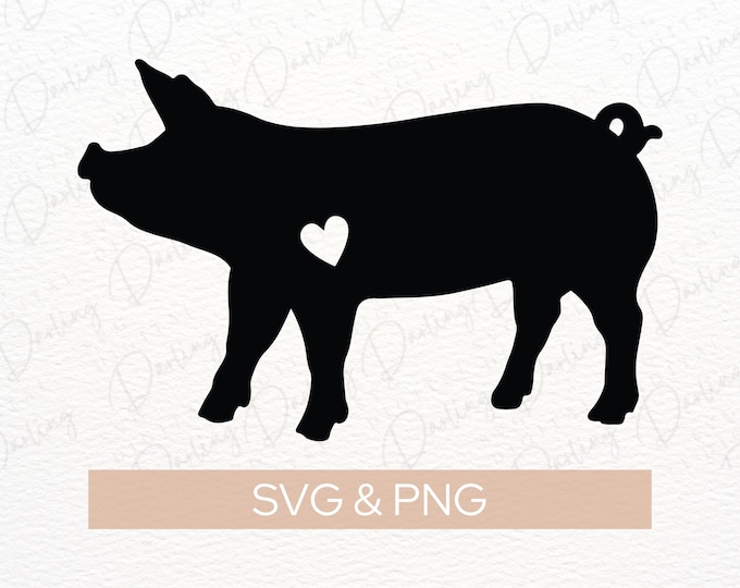 Show Pig SVG, Pig SVG, Show Stock SVG, Livestock Svg, Market Pig Cut ...
