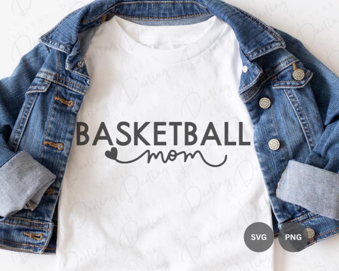 Basketball Mom SVG: Preppy Team Spirit Design (PNG) - Etsy