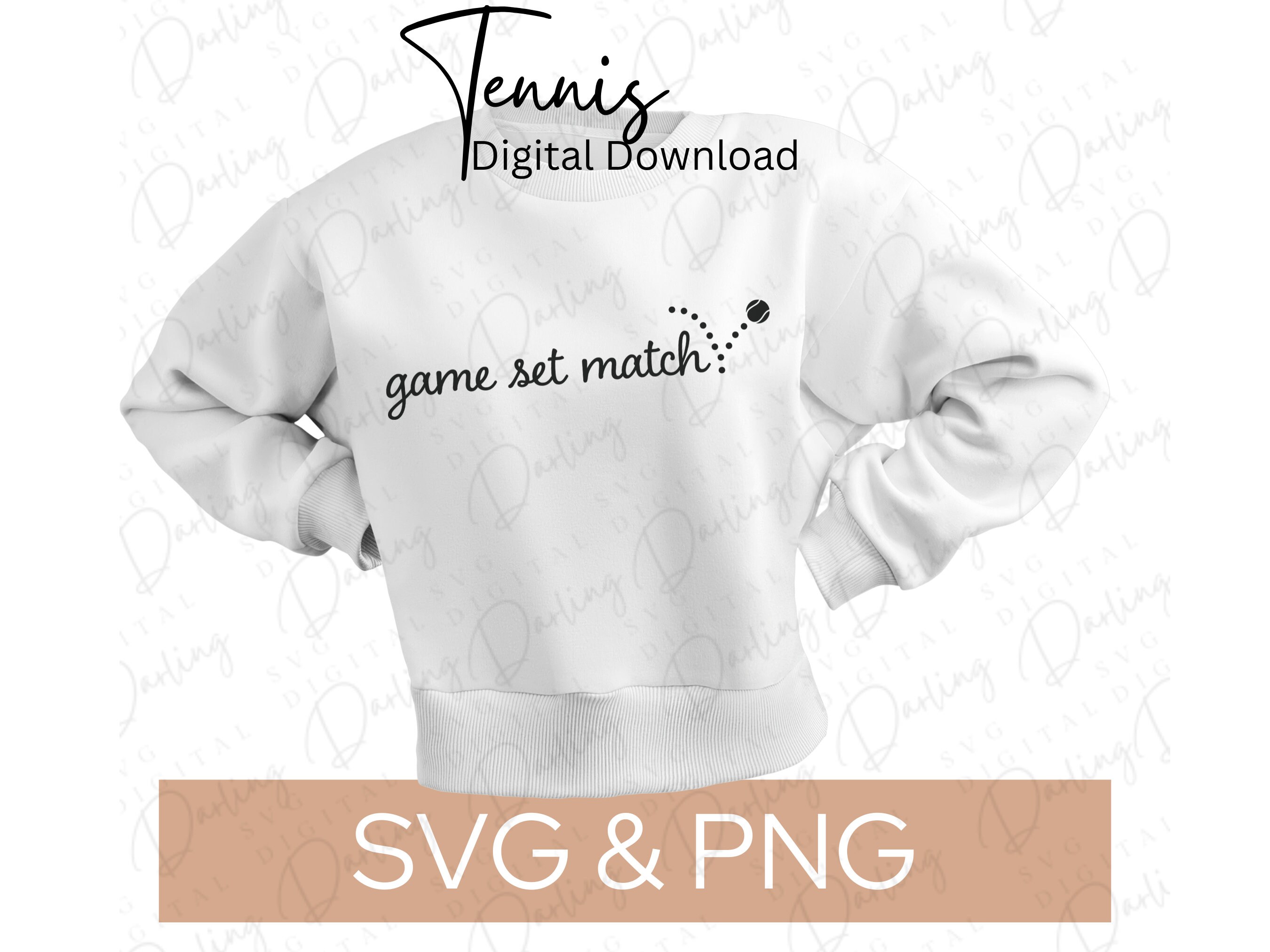 Game Set Match SVG PNG, Tennis Svg File, Tennis Svg Cuttables, Cricut ...