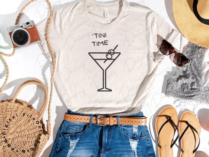Tini Time SVG, Martini Svg, Cocktails Svg, Bar Cart Svg File, Cricut ...