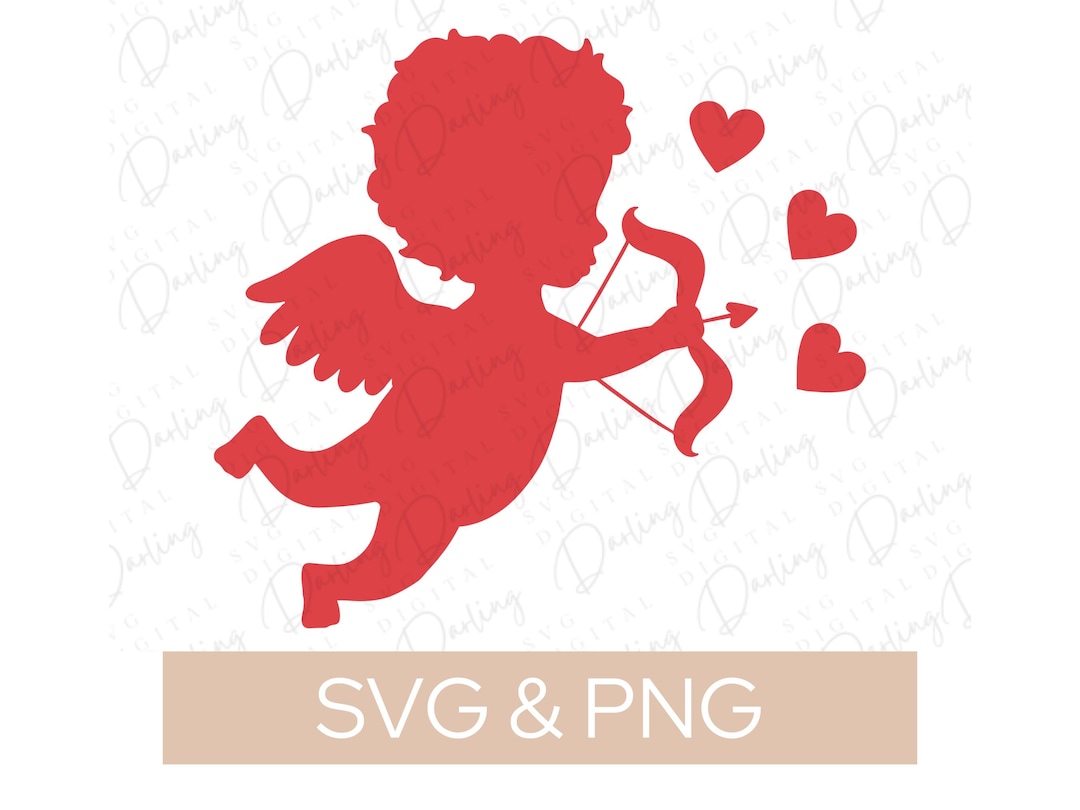 Cupid SVG: Valentine's Day Love Clipart (digital Download) - Etsy