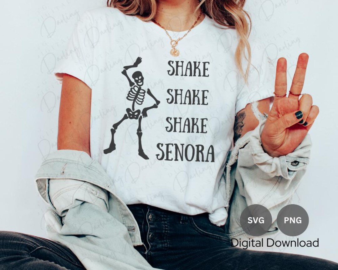 Shake Senora Skeleton SVG: Beetlejuice Halloween Cut File (digital ...