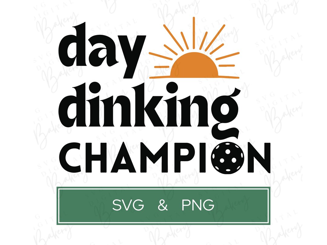 Pickleball Day Dinking Champion SVG PNG: Cut File, Sublimation - Etsy