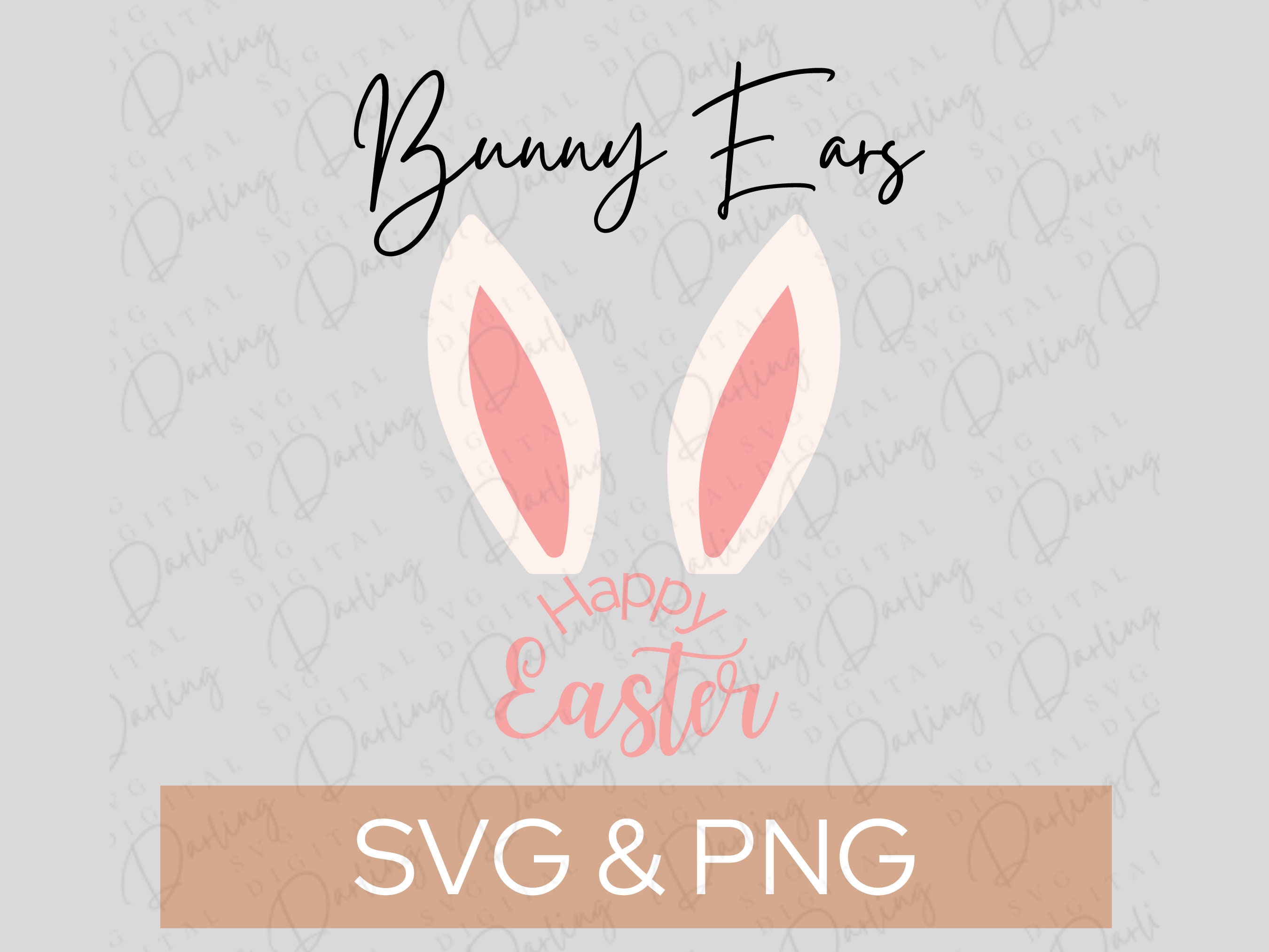 Bunny Ears SVG, Easter Bunny SVG, Happy Easter, Bunny Ears Cut File ...