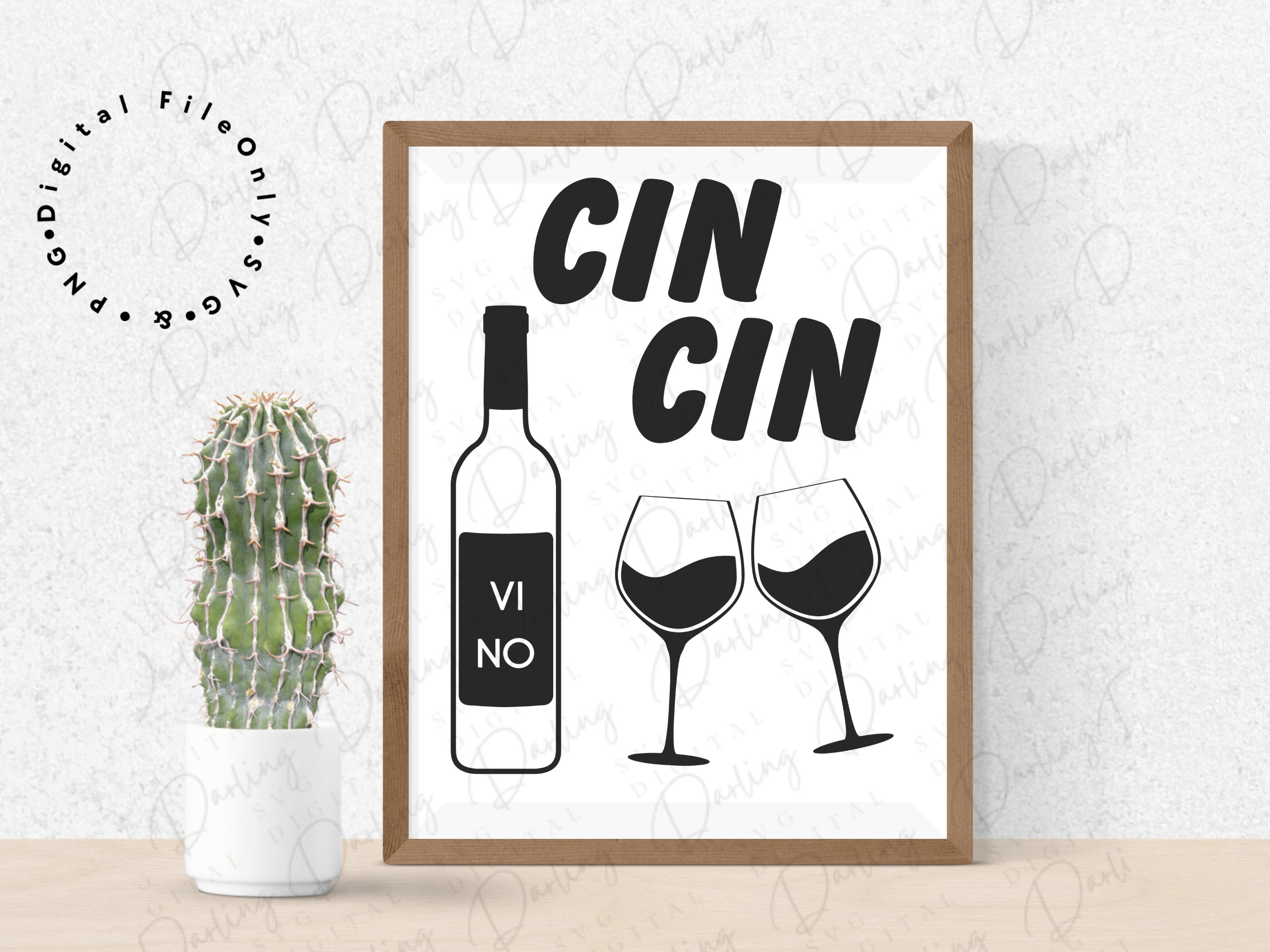 Cin Cin SVG, Vino Svg, Cheers Svg, Bar Cart Svg File, Cricut Cuttable ...