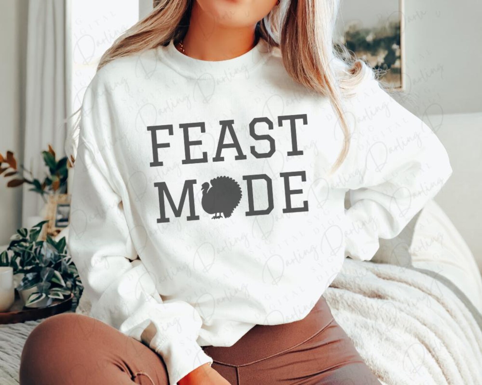 Feast Mode SVG, Holiday Feast Svg, Friendsgiving Svg, Turkey Svg ...