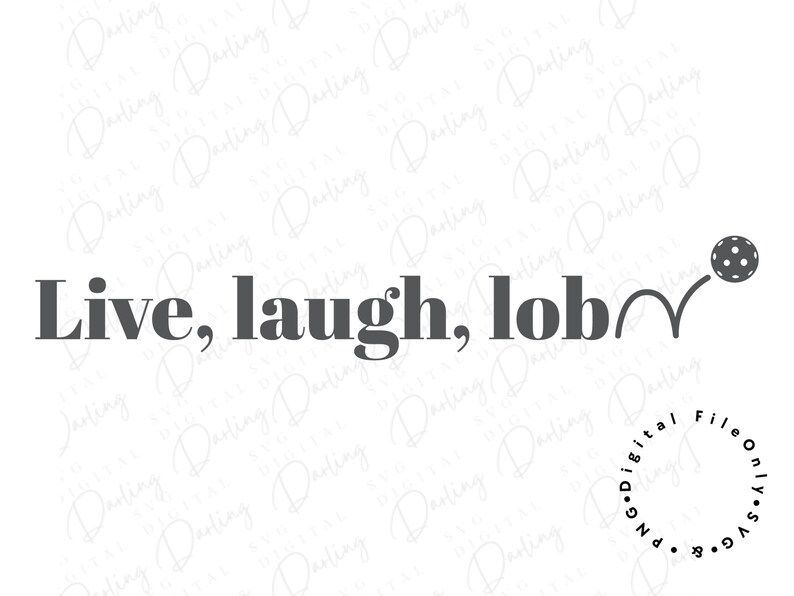 Pickleball Bundle SVG, Overserved, Live Laugh Lob, Pickleball Cricut ...