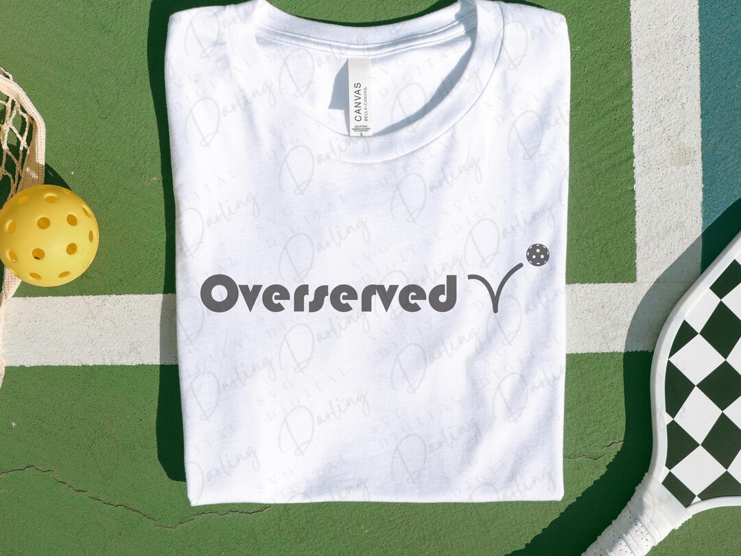 Pickleball SVG PNG, Overserved Pickleball Svg, Pickleball Clipart, Cut ...