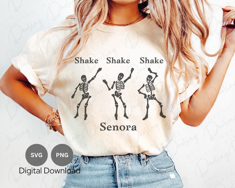 Shake Shake Shake Senora SVG, Beetlejuice Svg. Halloween Svg, Skeleton ...