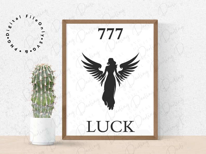 777 Luck SVG, Angel Numbers Svg, Inspirational Svg, Positive Svg ...