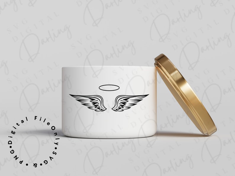 Angel Wings Svg Png Memory Svg Angel Wings And Halo Svg Cricut Svg