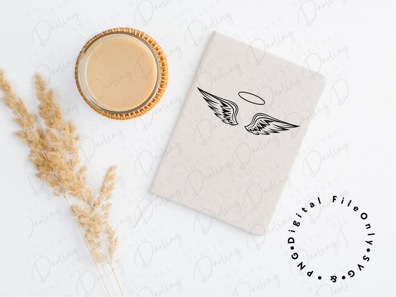Angel Wings Svg Png Memory Svg Angel Wings And Halo Svg Cricut Svg