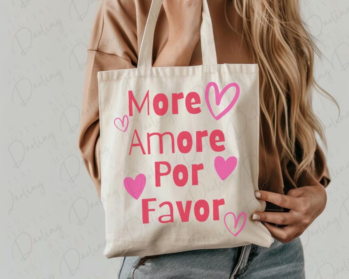 More Amore Por Favor SVG: Valentine's Day Hearts Cut File (digital ...