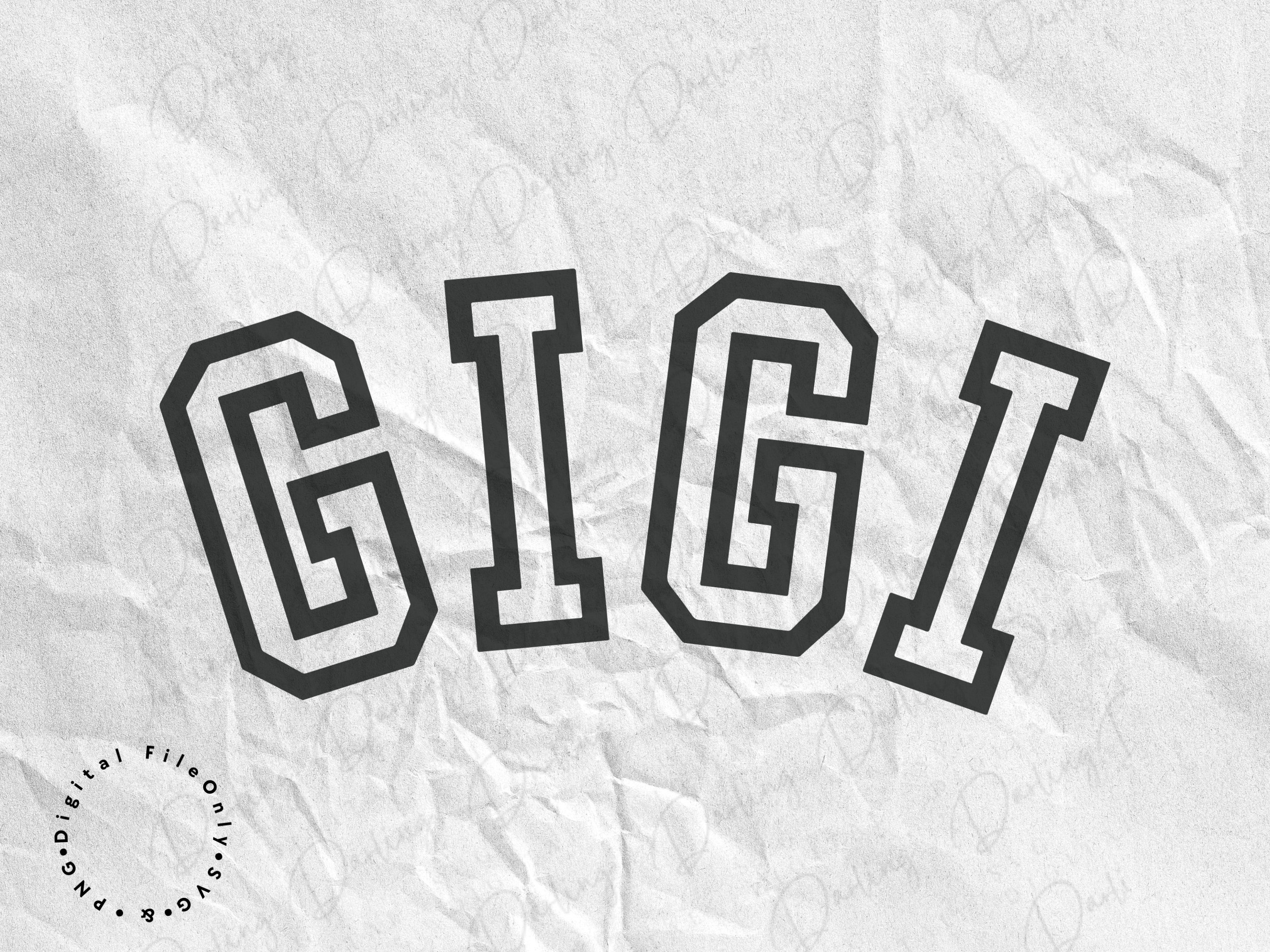Gigi Varsity Letters SVG, Gigi Svg, Gigi Sweatshirt Svg, Cricut Cut ...