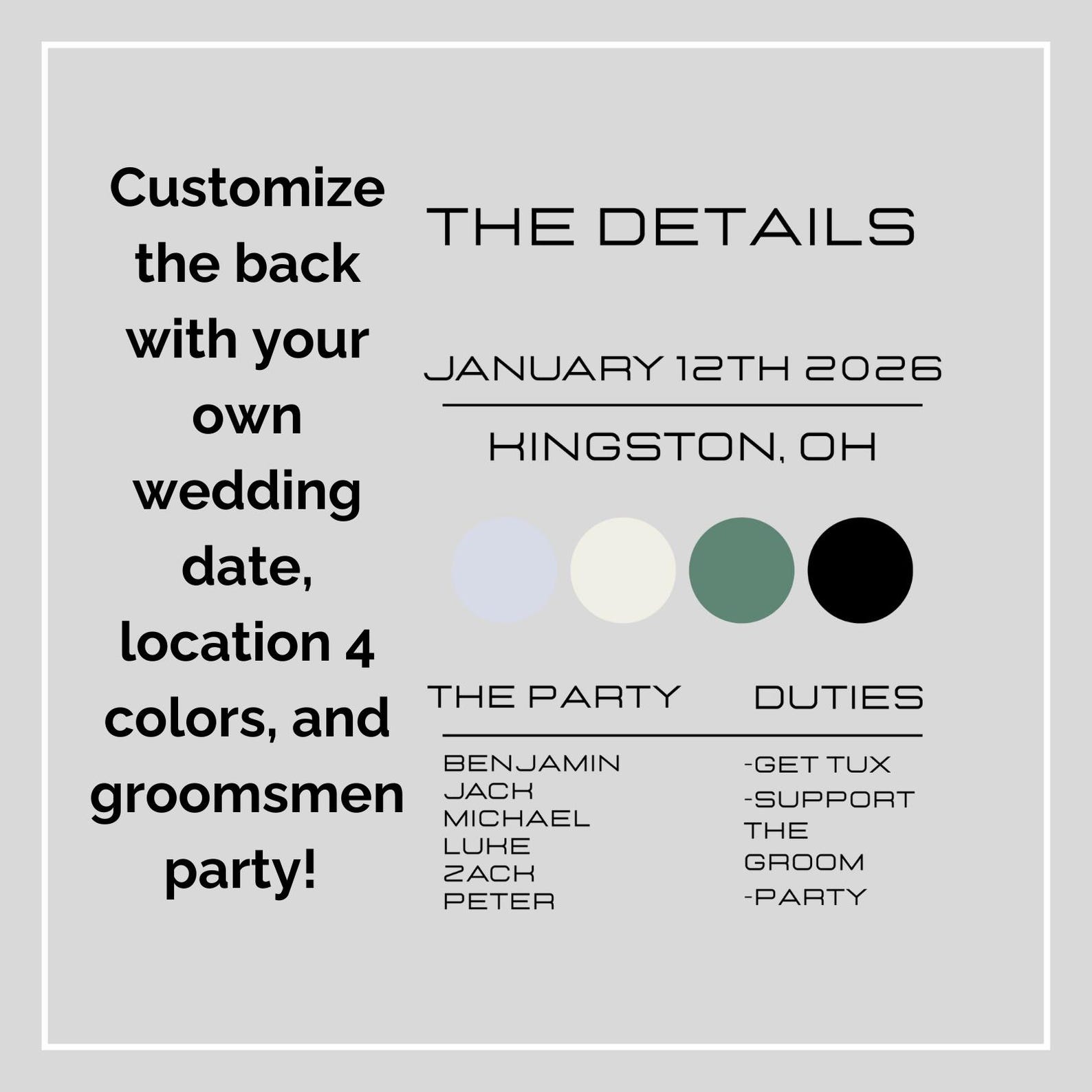 Groomsmen Proposal Card for Best Man and Groomsman, Custom Wedding ...