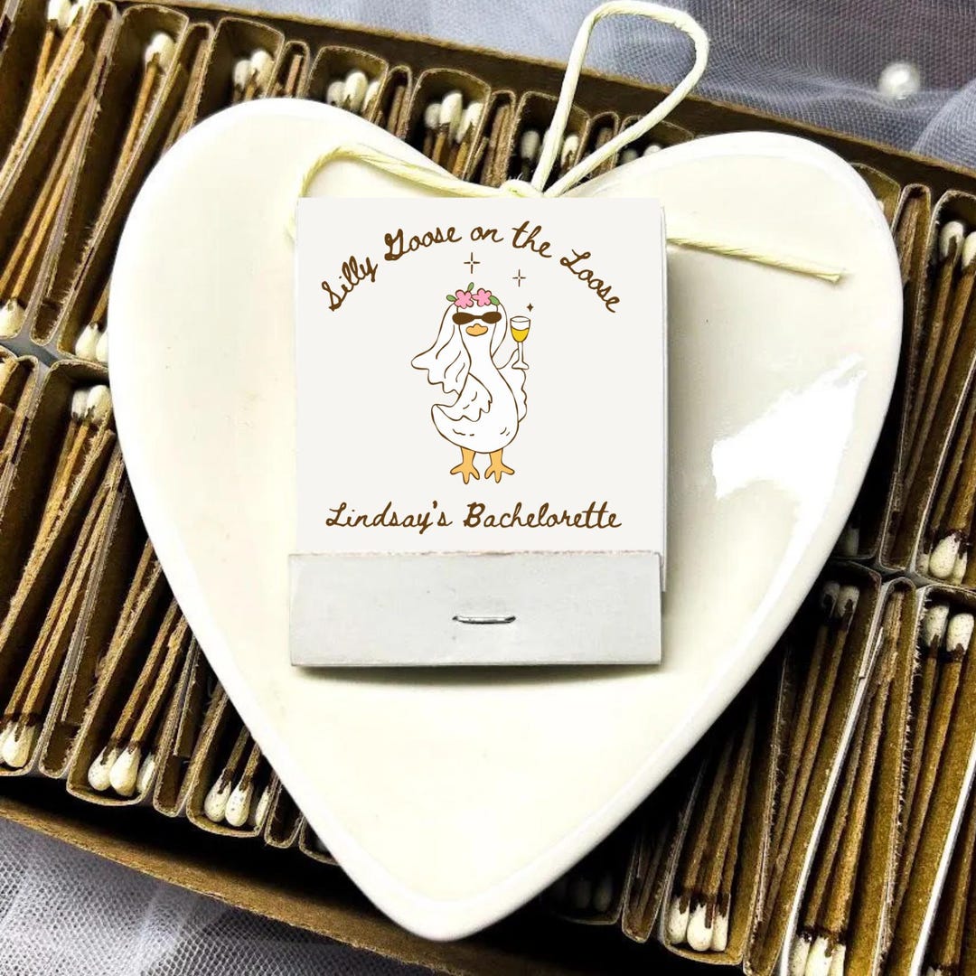 Custom Matchbooks for Bulk Silly Bride Goose on the Loose Bachelorette ...