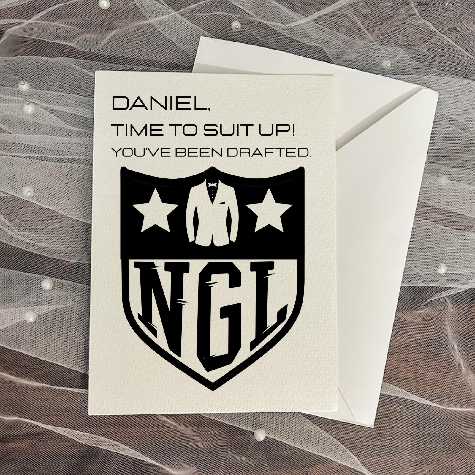 Groomsmen Proposal Card for Best Man and Groomsman, Custom Wedding ...