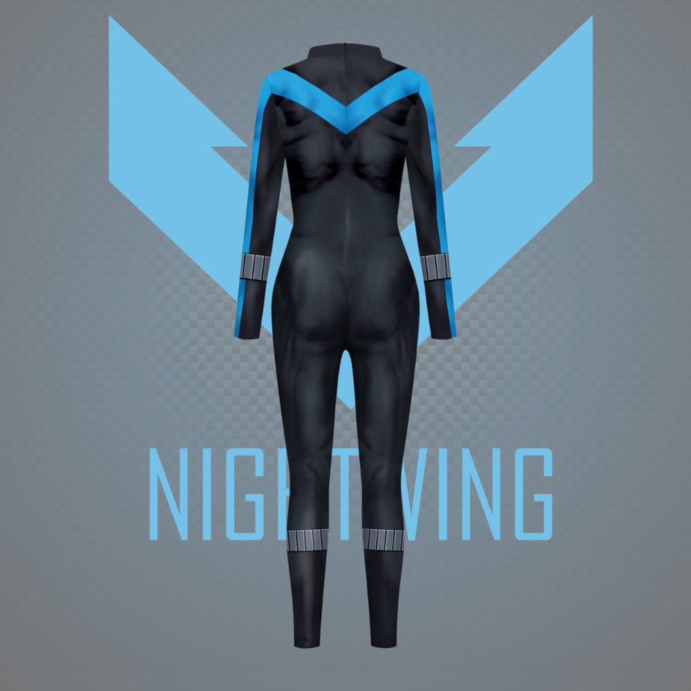 Nightwing Superhero Cosplayer Outfit Cosplayer Costume Suit Superhero ...