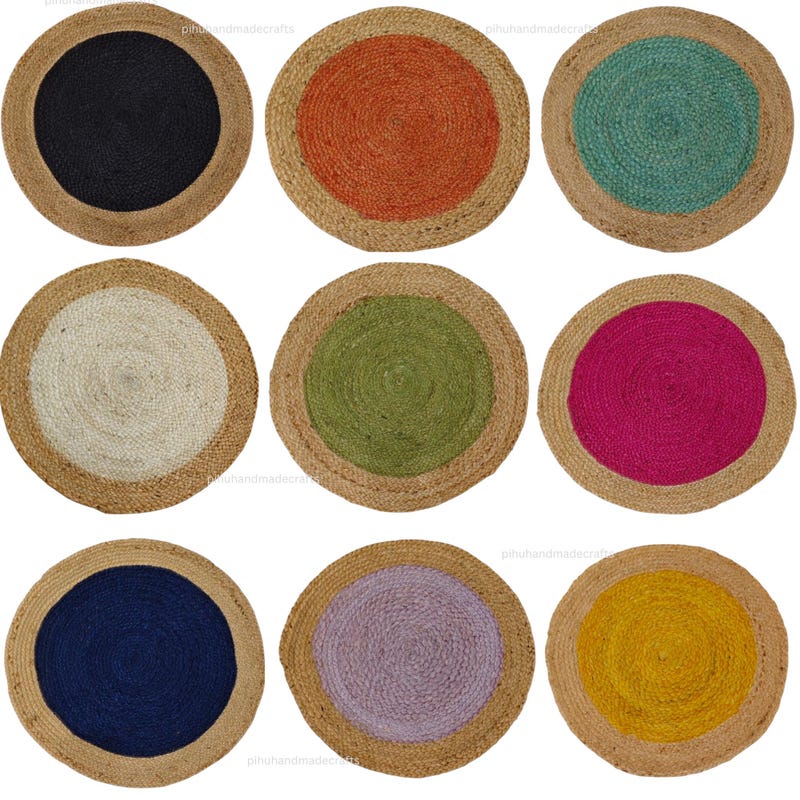 Green Round Rug Small - Etsy