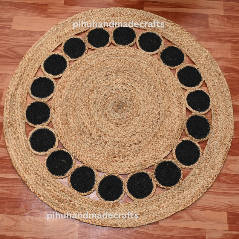 Round Jute Rug - Etsy