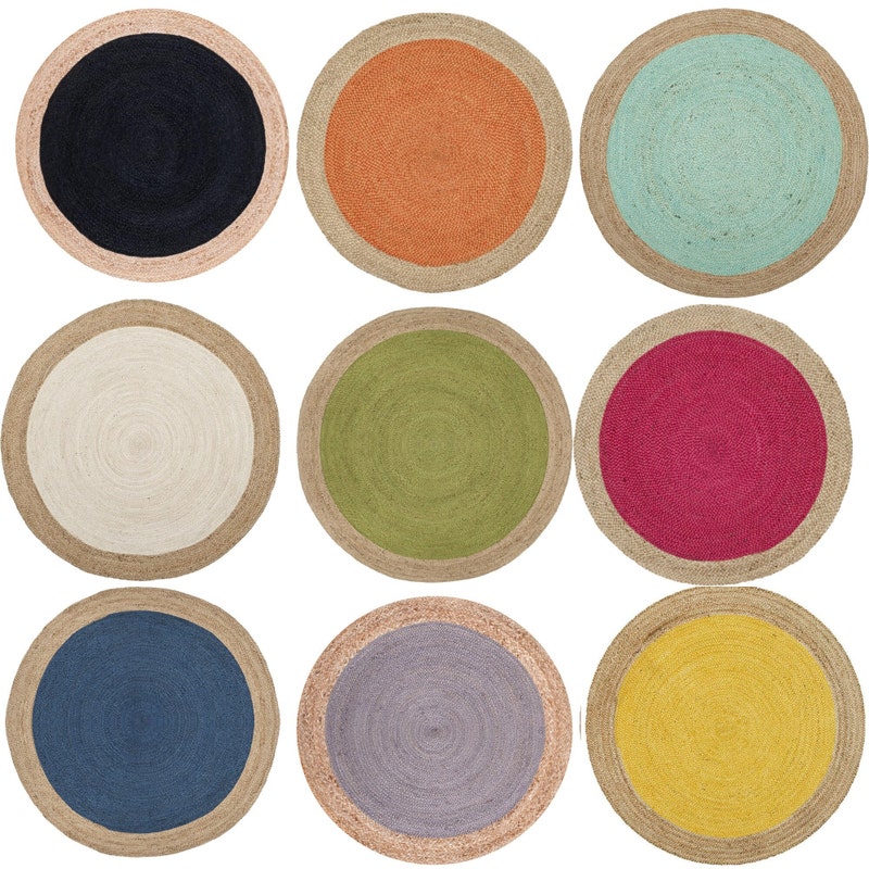 Round Jute Rug - Etsy