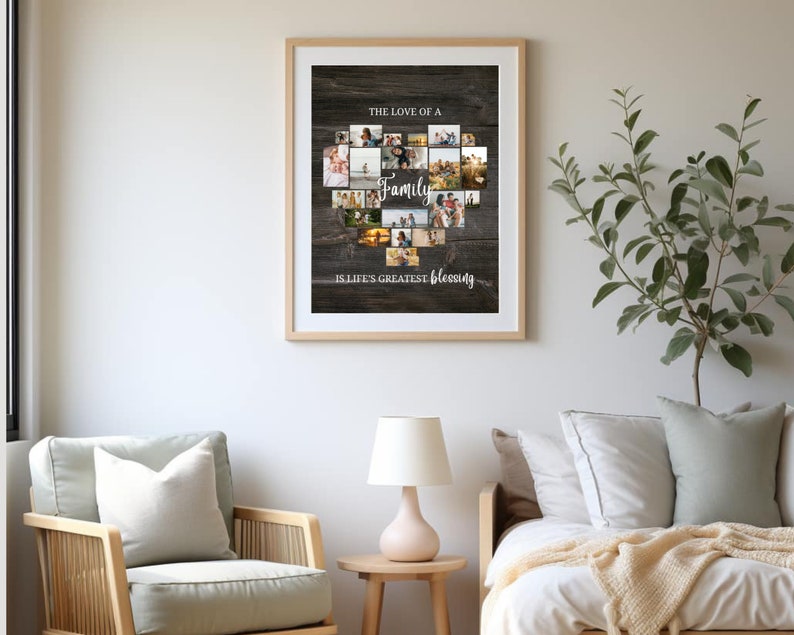 Editable Text Wall Art Photo Collage. Great Gift for - Etsy