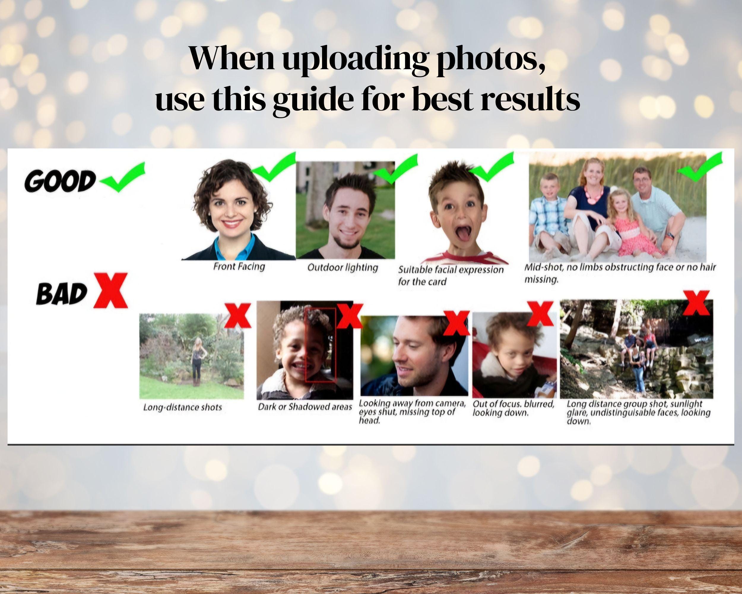 Group Christmas Card W/ Face Insert & E-sign. Great for Remote Teams N ...