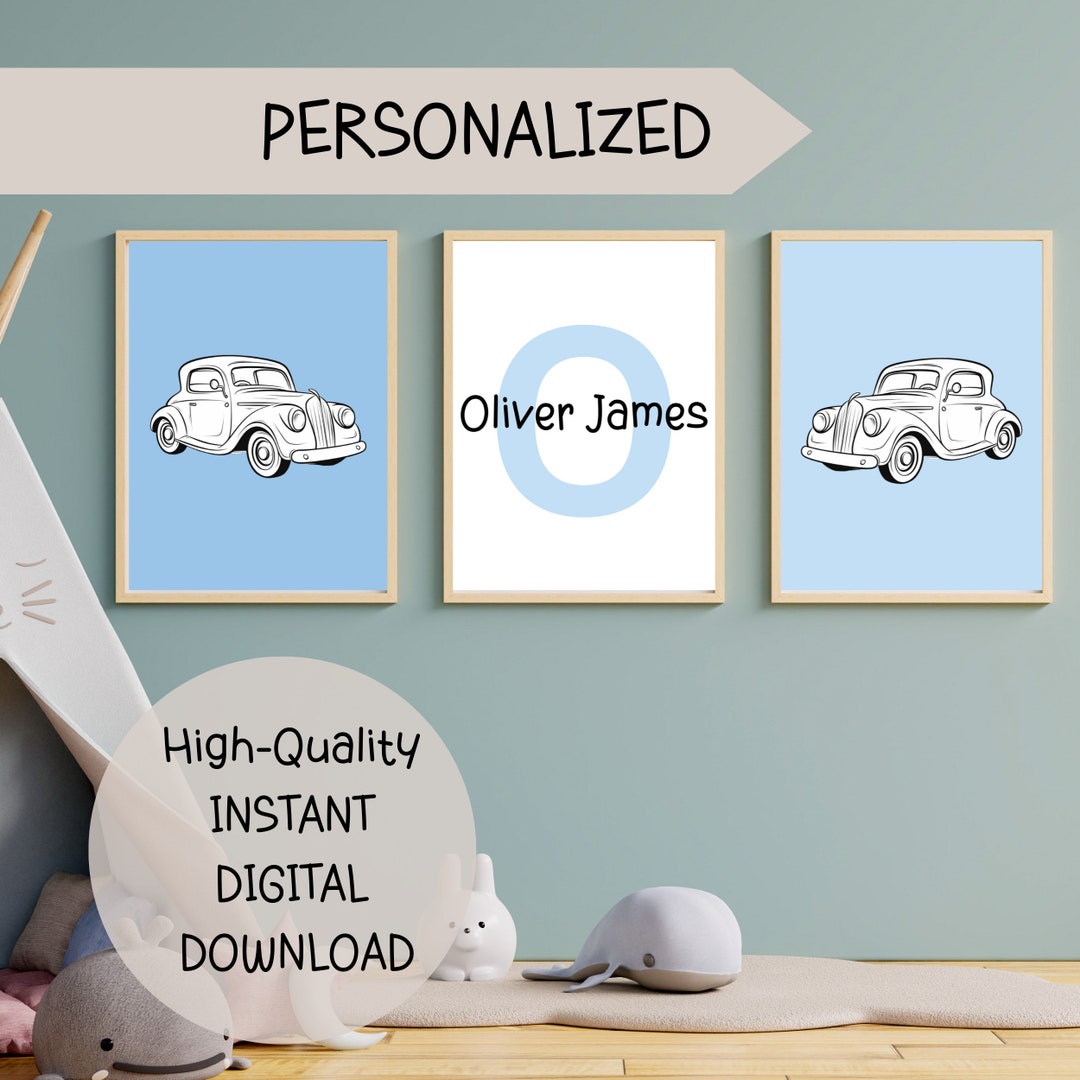 PERSONALIZED Name Sign for Baby Boy or Toddler Playroom Wall Decor ...