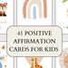 Printable Affirmation Cards for Kids, Kids Motivational Cards ...