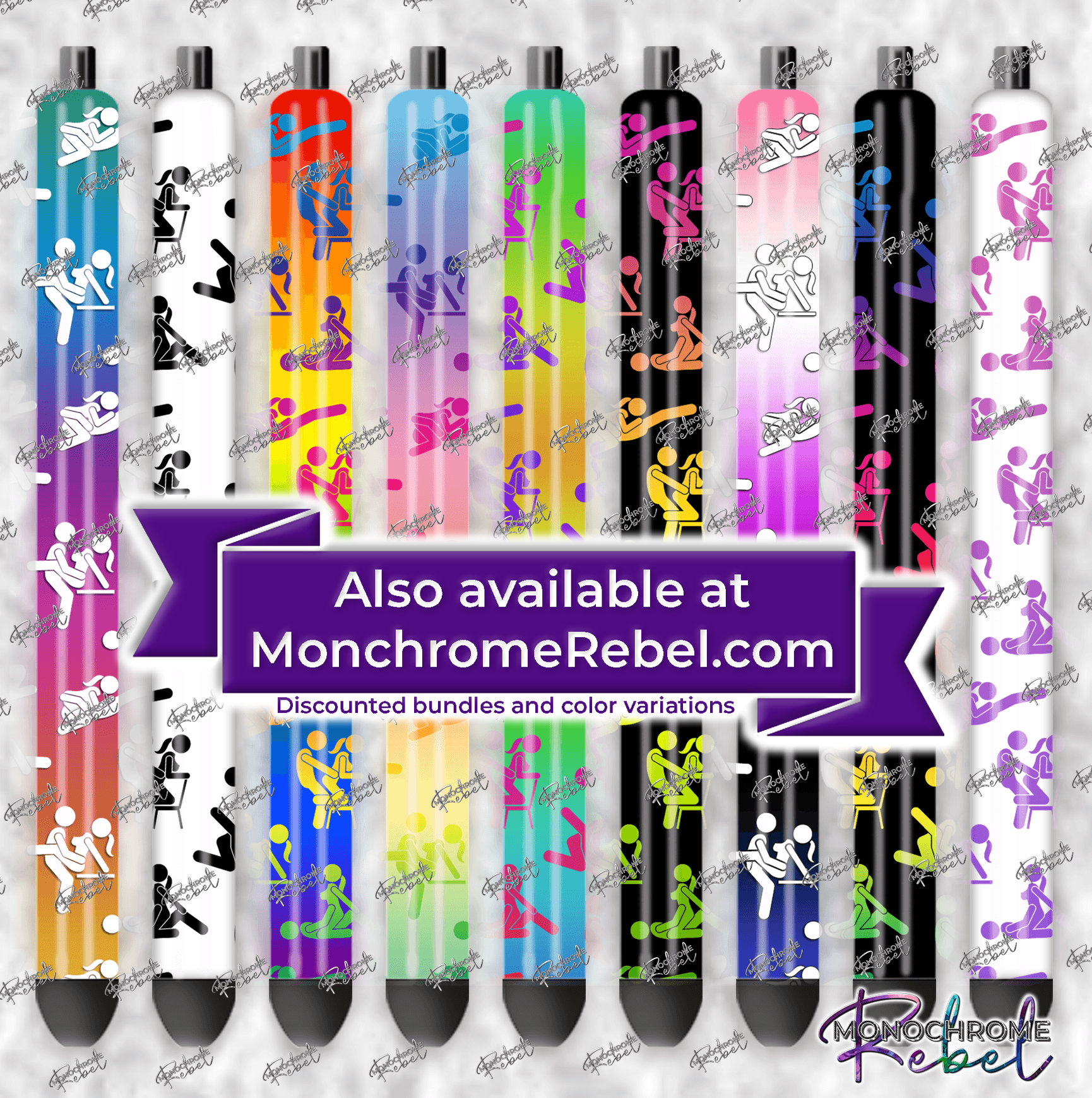 Mojo Mambo Sex Stick Figures Seamless Transparent Pen Wrap Digital ...