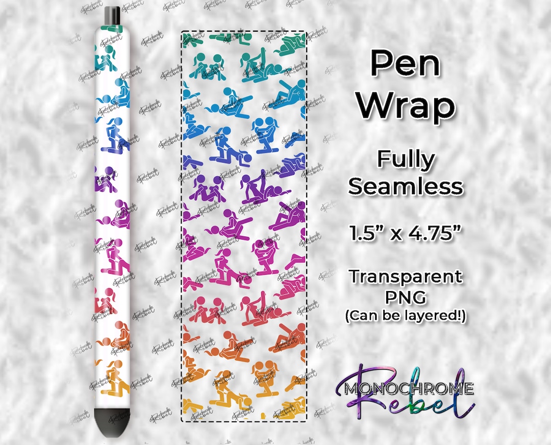 Loving Ladies Sex Stick Figures Niobium Rainbow Gradient Ombre Seamless ...