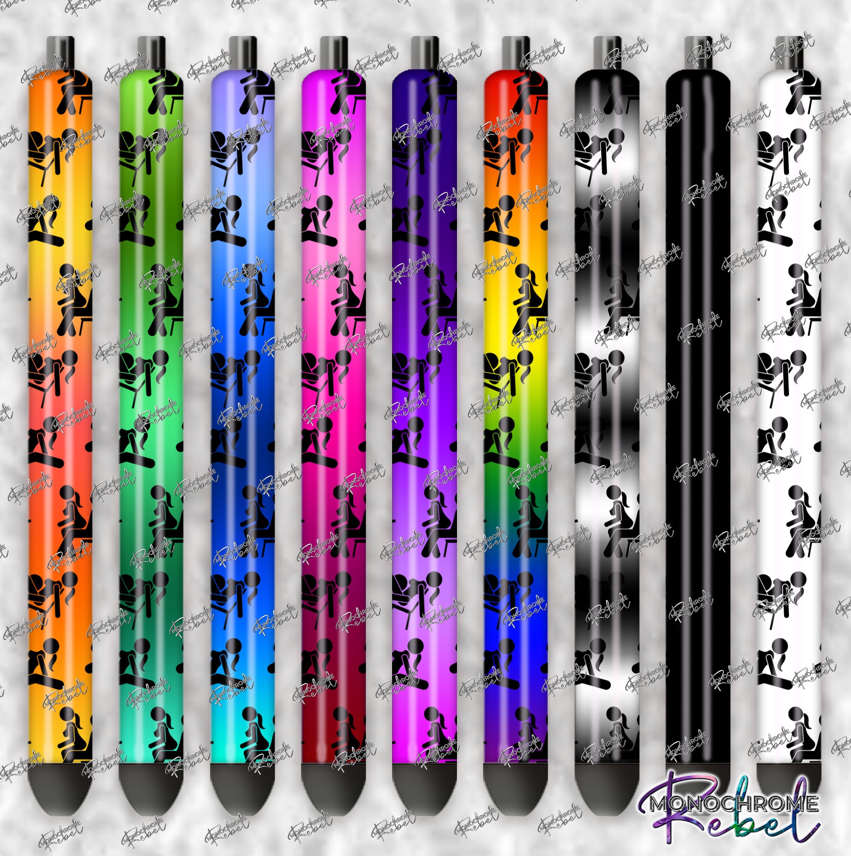 Sexy Stick Figures Seamless Transparent Pen Wrap Digital Design PNG ...