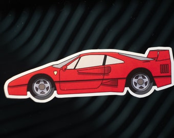 Car Svg Eps Png Jpg Ferrari F40 Svg Illustration Car Vector F40 ...
