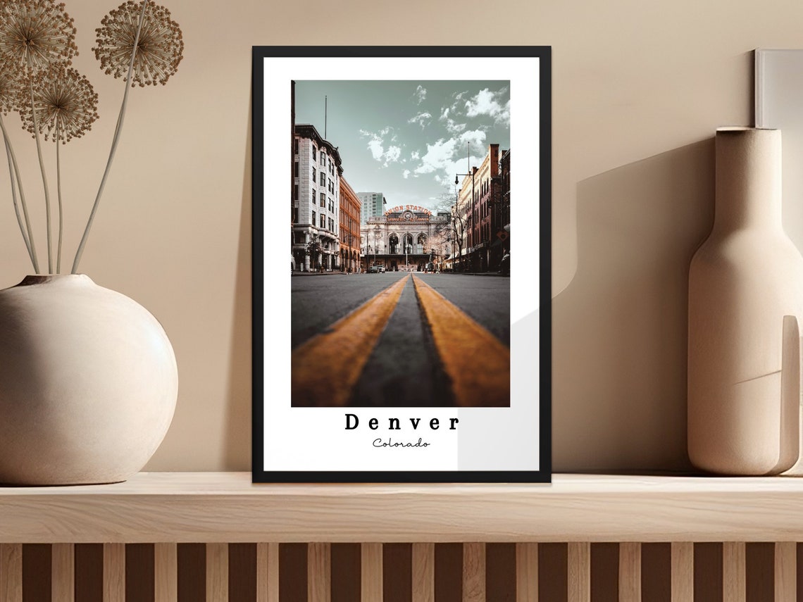 Denver Colorado Street View Printable Wall Art, Urban Photography ...