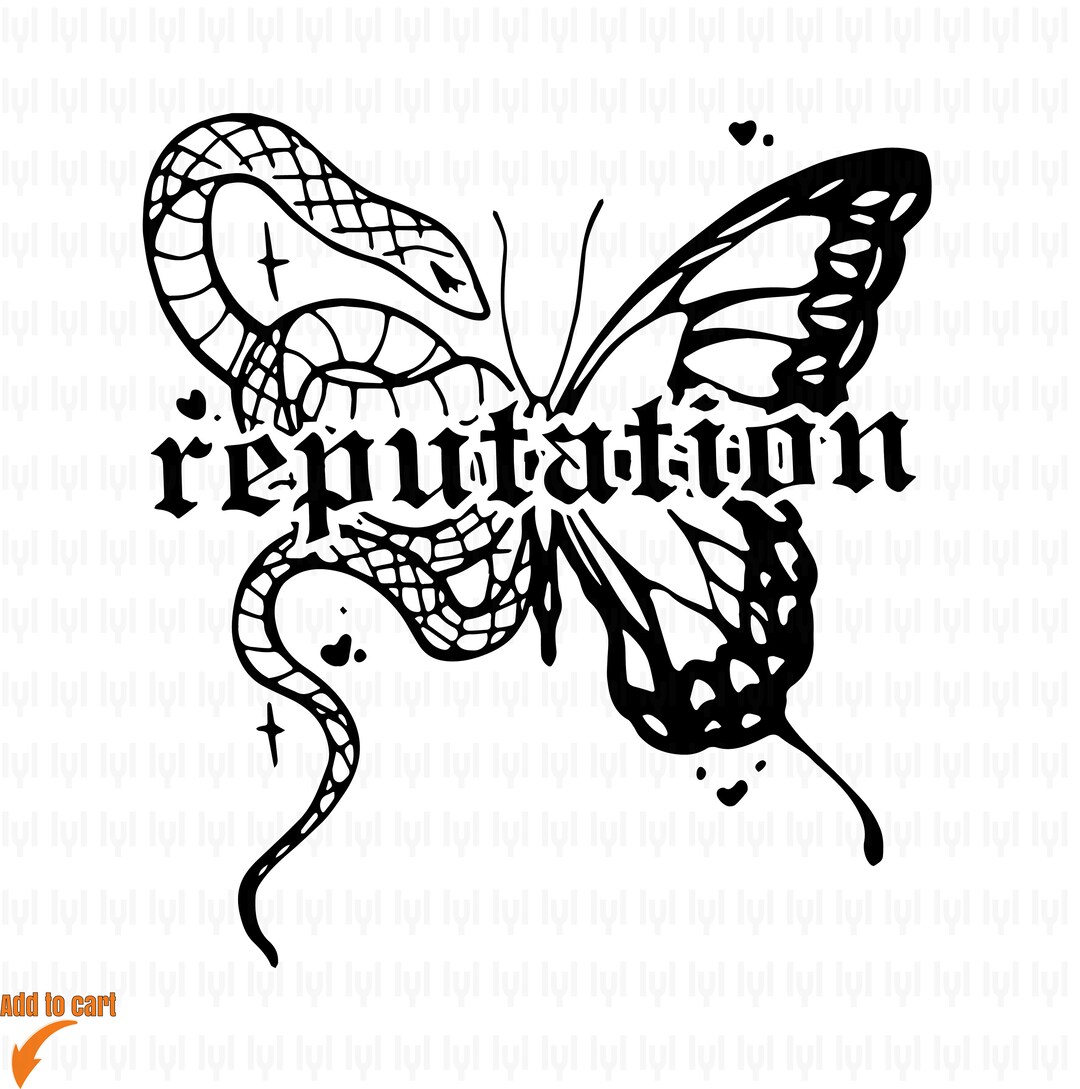 Taylor Swift Reputation Snake Png Svg, Reputation Merch, Swiftie Gift ...