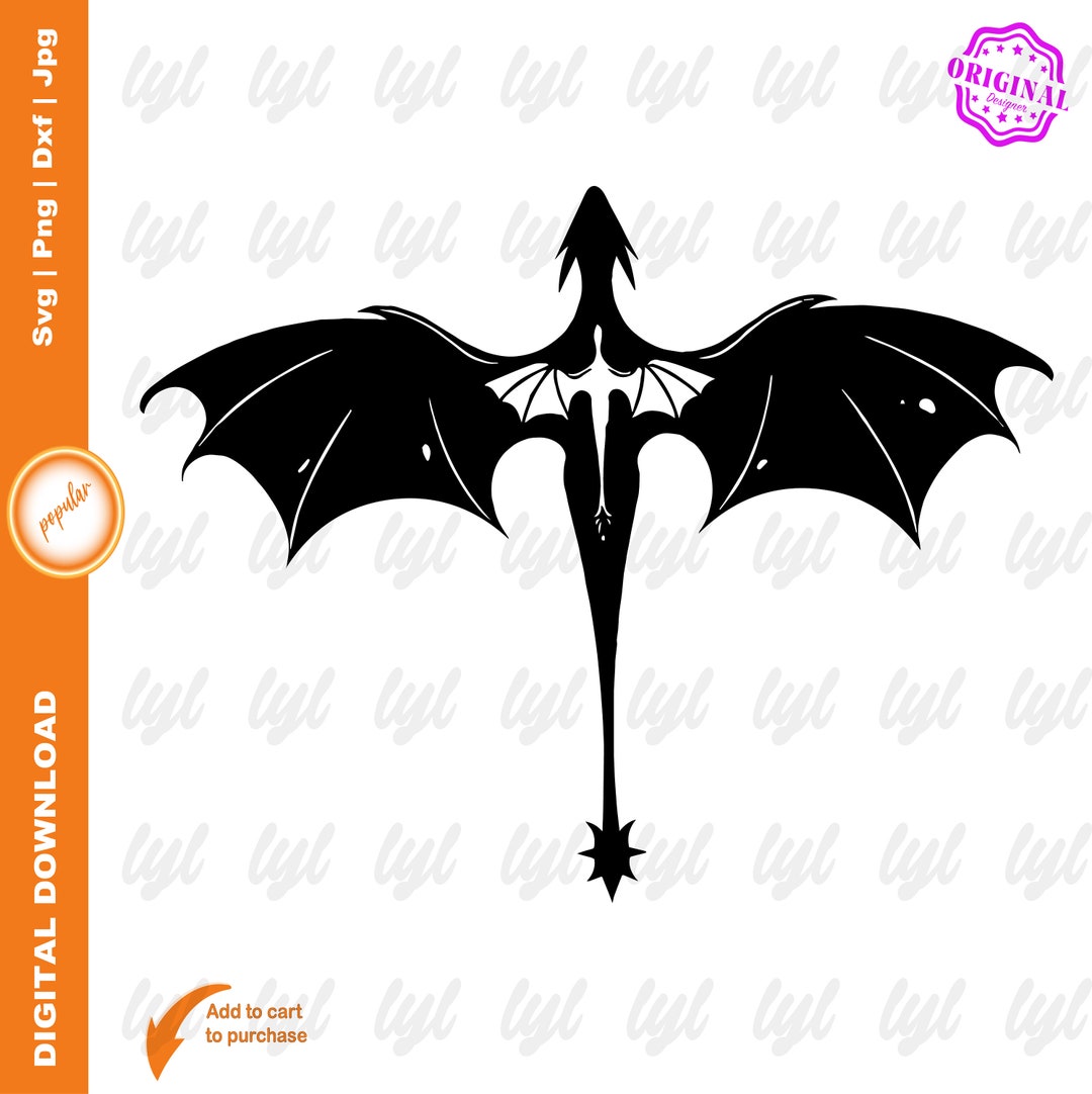Fourth Wing SVG: Dragon SVG File for Cricut Downloadable SVG - Etsy